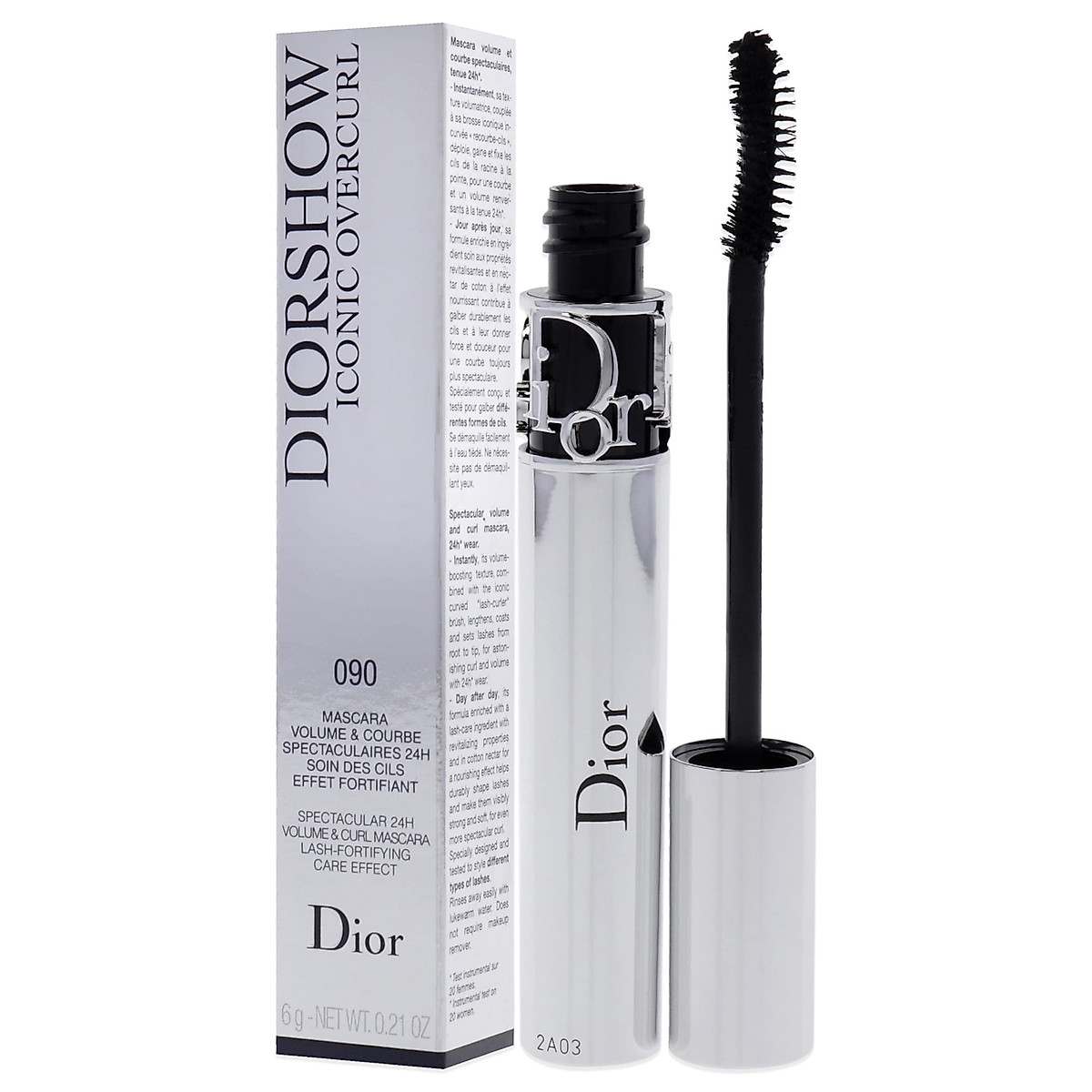 Christian Dior Diorshow Iconic Overcurl Mascara - # 090 Over Black Women Mascara 0.13 oz