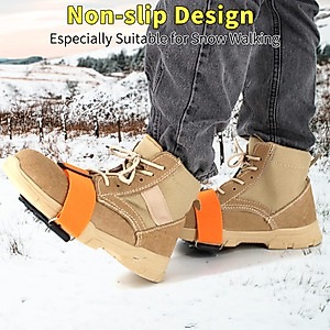 Xproutdoor Mid-Sole Ice Cleats Crampons Traction Snow Grips with Tungsten Spikes