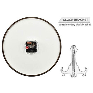 linqin Cat and Clock 9.5 Inch Silent Battery Operated Wall Clock Easy to Read Unique Design Home Decor Round Clock