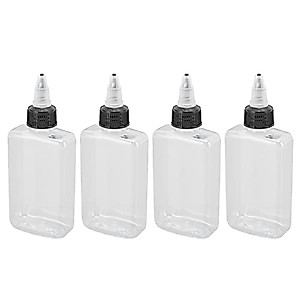 Garden supplies 4 Pcs Seasoning Bottle 100ML Portable Sealed Reusable Dispensing Oil Bottle Seasoning Bottle for Outdoor BBQ Camping
