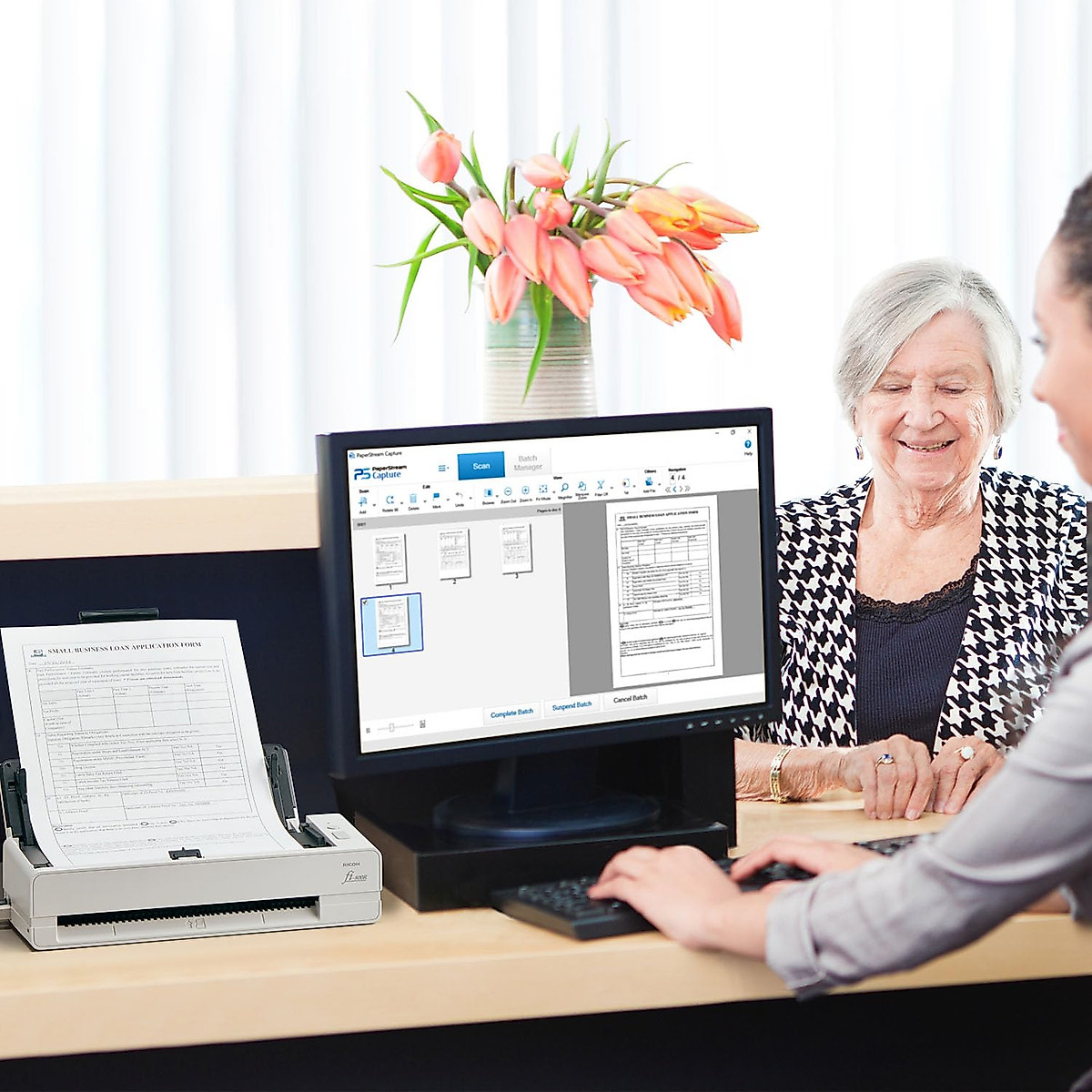 Fujitsu fi-800R Ultra-Compact, Color Duplex Document Scanner with Dual Auto Document Feeders (ADF)