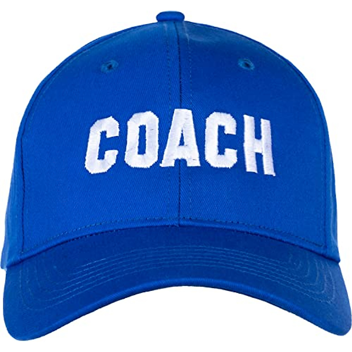Ann Arbor T-shirt Co. Coach | Royal Blue Coaching Baseball Hat, Men & Women Team Cap - (Royal, HighHat)