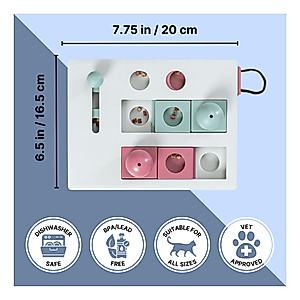 TRIXIE Cat Activity Brain Mover, Strategy Game for Mental Stimulation, Interactive Play for Cats, Treat Dispenser, Cat Toy