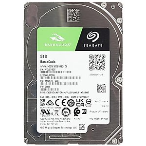 Seagate Barracuda 2.5in 5tb Sata 2.5in 5400rpm 6gb/s 128mb 15