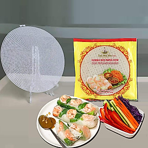 ArlinaL Rice Paper Wrappers For Spring Rolls Water Bowl Water Dipper for Soaking Rice Paper Tools For Making Fresh Spring Rolls