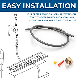 4335 Feed Tube with Sleeve for Aprilaire Humidifiers 400, 400A, 400M, 500, 500A, 500M, 600, 600A 600M,Includes #4004 in-Line Strainer #4231 Yellow Orifice,Humidifier Parts & Accessories