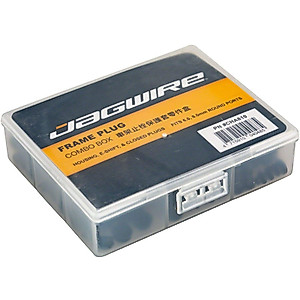 Jagwire Unisex_Adult Frame Plug Combo Box Spare Parts, Black, One Size