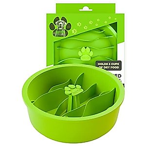 Mighty Paw Slow Feeder Dog Bowls | Dog Slow Feeder Bowl, Dog Food Bowl, Dog Bowl Slow Feeder, Slow Feeder Dog Bowl Large Breed and Small Dogs, Puppy Food Bowl, Dog Food Bowls Slow Feeder, Dog Puzzle