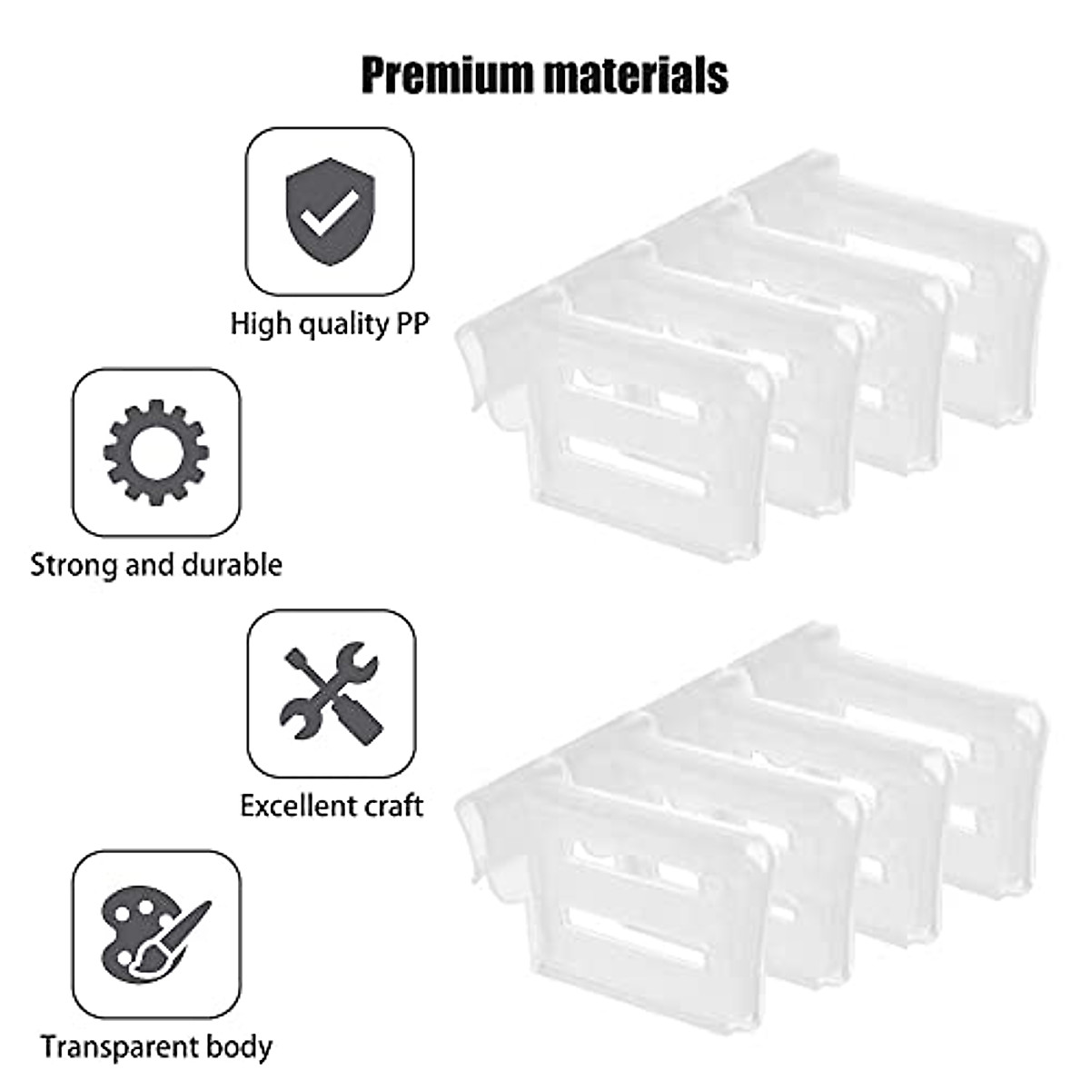 Refrigerator Dividers,Adjustable Plastic Organizer Tools,Fridge Door Retractable Snap-on Space Separators,Expandable Divide Plates,Kitchen Pantry Storage Gadget,Home Office Clear Tidy Supplies(8pcs)