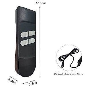 CEDINQII UP/Down 4 Button 5PIN Roll line 180° Electric Sofa Remote Hand Control for Lift Chair or Power Recliner