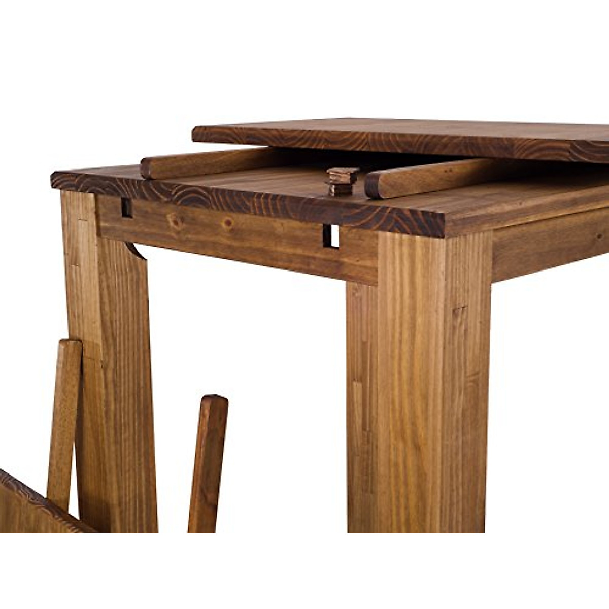 B.R.A.S.I.L.-Möbel TableChamp Extensions Expandable 20 x 30 Brazil Solid Wood Pine Oiled