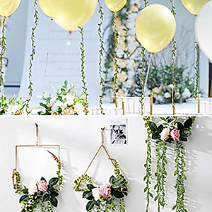 LNIMI Artificial Vines 40 M Fake Hanging Plants Silk Ivy Artificial Leaf Garlands Simulation Foliage Rattan Green Leaves Decorative Home Wall Garden Wedding Party Wreaths Decor