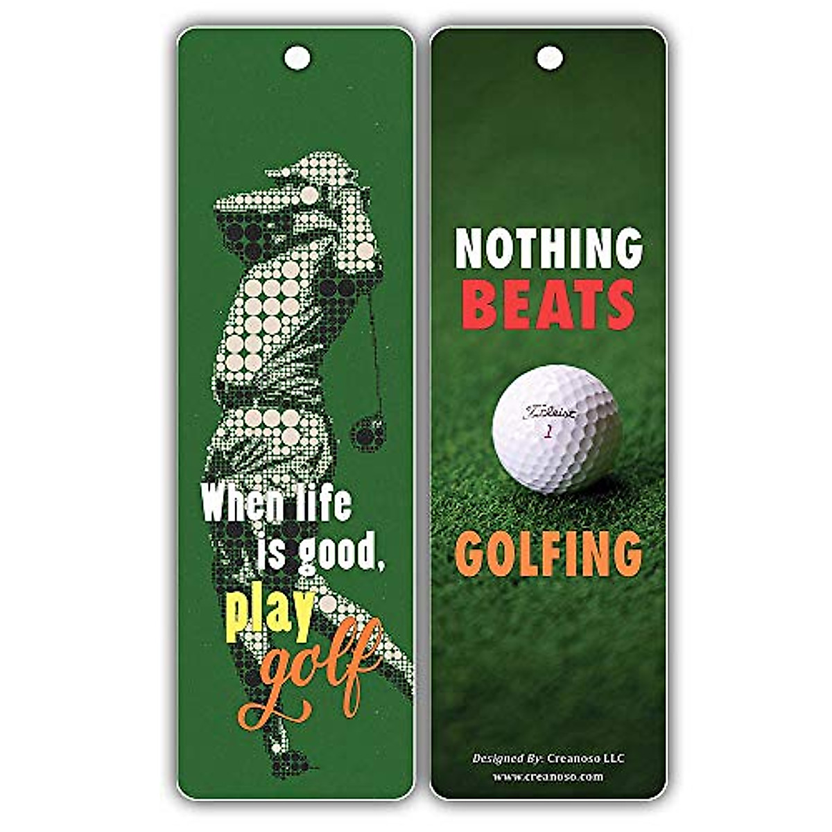 Golf Bookmark Cards (30-Pack) – Stocking Stuffers Goft Gifts for Golfers, Adult Men & Women – Golf Tournament Supplies – Book Clubs Reading