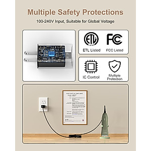 5V Power Cord for MANSPOT Shaver Charger Cord for MANSPOT Trimmer AC Power Adapter Electric Clipper Replacement VHBW