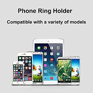 Transparent Clear Cell Phone Ring Grips Holder for Apple iPhone Samsung Galaxy, Finger Ring Stand for Smartphones Tablets Cases(4 Pack£©