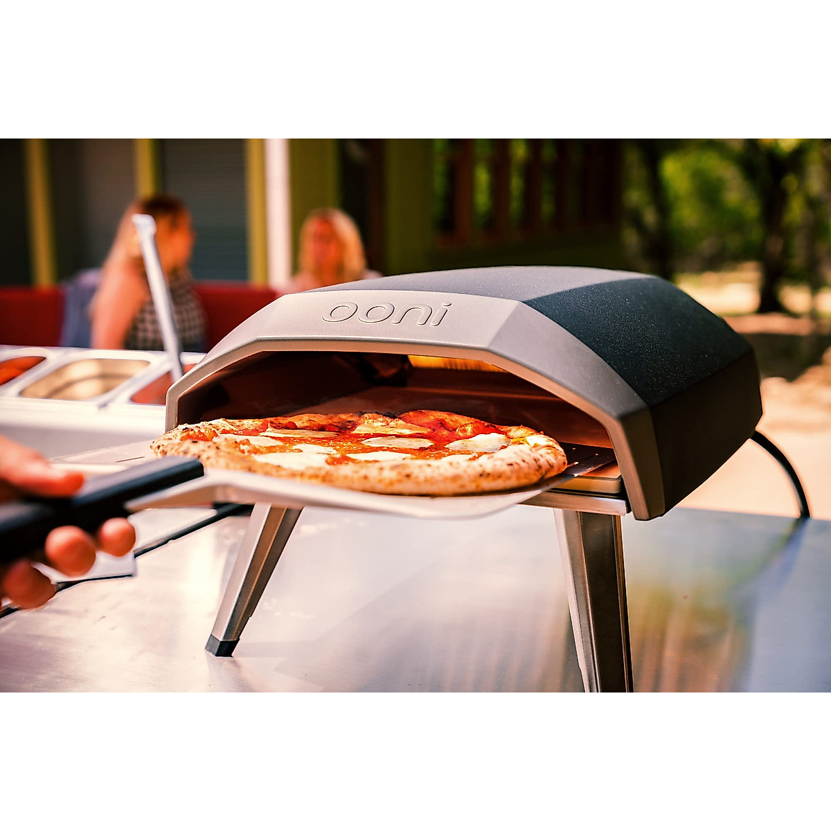 Ooni Koda 12 Portable Gas Pizza Oven with Ooni 12" Perforated Peel + Protective Cover- Outdoor Pizza Oven for Authentic Stone