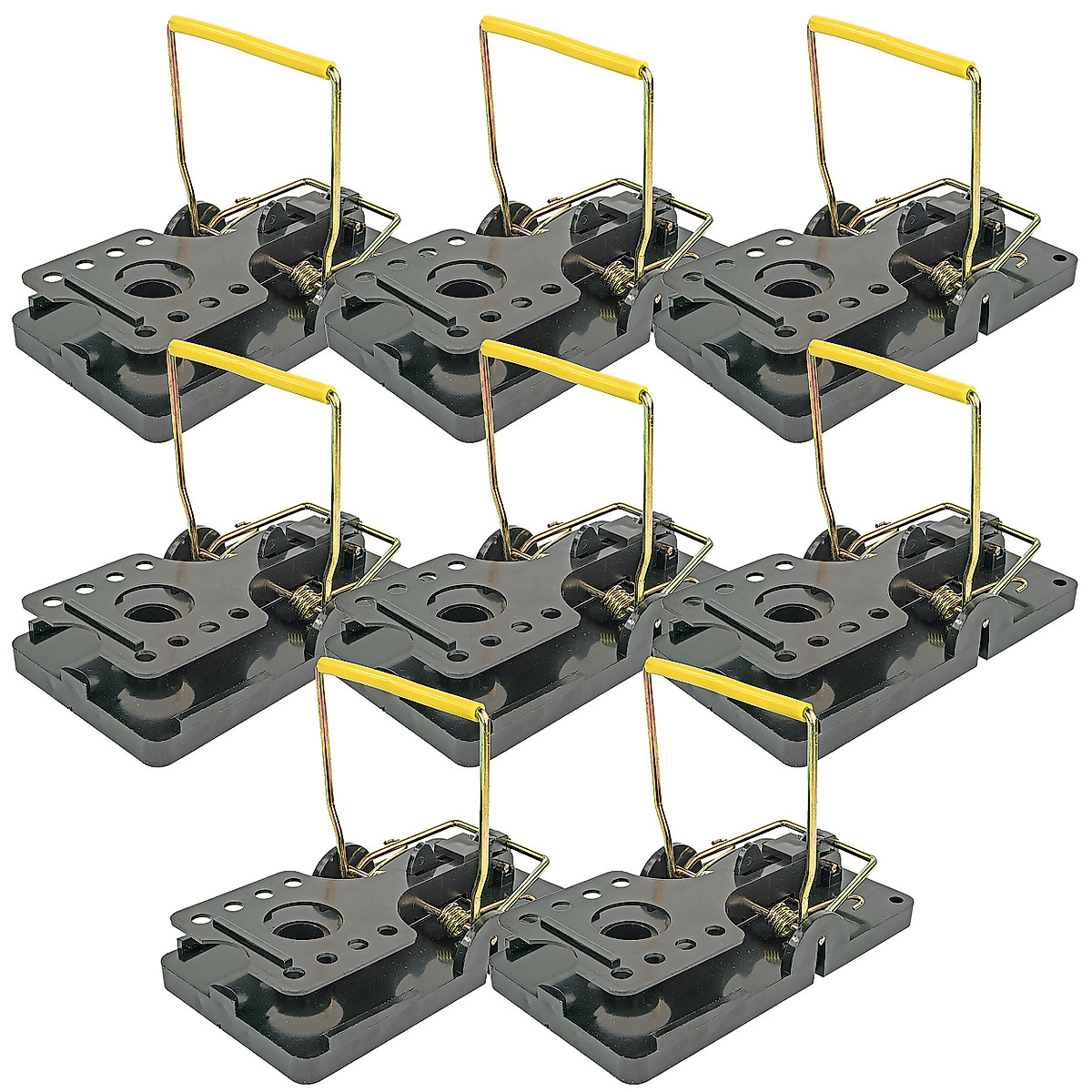 iTrap Easy Set Snap Rat & Mouse Traps w/ Bait Cups, 8 Pack - Simple Deadly Pest Control