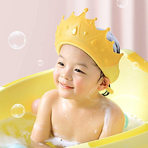 Baby | Baby Crown Bath Head Visor, Adjustable Kids, Baby Shampoo Shower Protection Waterproof Bathing Hat for Toddler Children