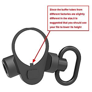 Eastern Tactical Supply Two-Point QD Sling Mount qd Sling Swivel (QD-Y) (Black)