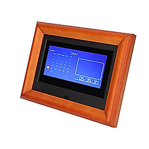 Digital Photo Frame, 7 Inch Multifunction Digital Photo Album Stereo Speaker for Party (US Plug)