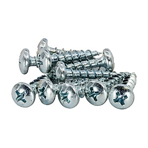 Rok Hardware 100 Pack #8 x 3/4" Deep Coarse Thread Phillips Pan Head Wood Screws Zinc Plated MDF