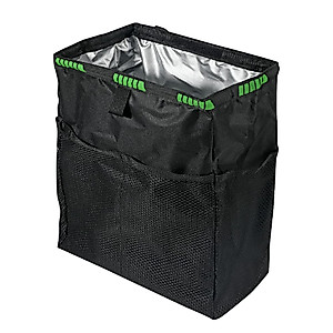 Reswish Car Trash Can,Leak-Proof Waterproof Car Trash Bin, Vehicle Multi-Use Organizer for Outdoor Traveling,Collapsible Auto Garbage Bag Large Capacity Trashcan Storage Bag for Truck, SUV