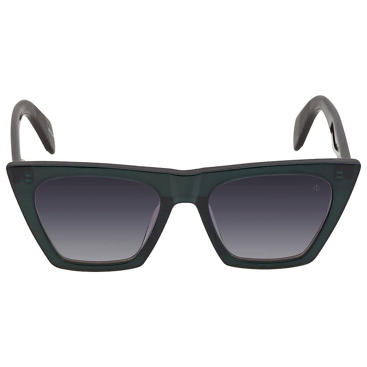 rag & bone Rag & Bone 1025S Sunglasses - Gray Green Dark Gray Gradient Cat Eye 51mm New & Authentic, 51-18-150