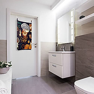 Hanging Laundry Hamper Bag Animals Set Laundry Bag Basket Clothes Space Saving Wall Hanging Laundry Bag For Bedroom Bathroom Large Size, 2Pack