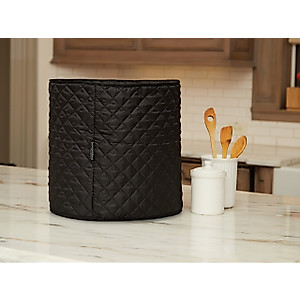 Covermates Keepsakes – Coffee Maker Cover – Dust Protection - Stain Resistant - Washable – Appliance Cover, Black