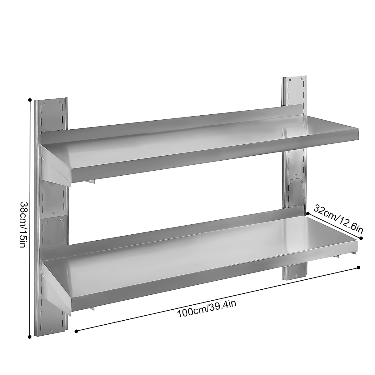 YIYIBYUS Wall-Mounted Shelf,Commercial Wall Mounted Floating Shelving (47.2 * 12.6 inch)