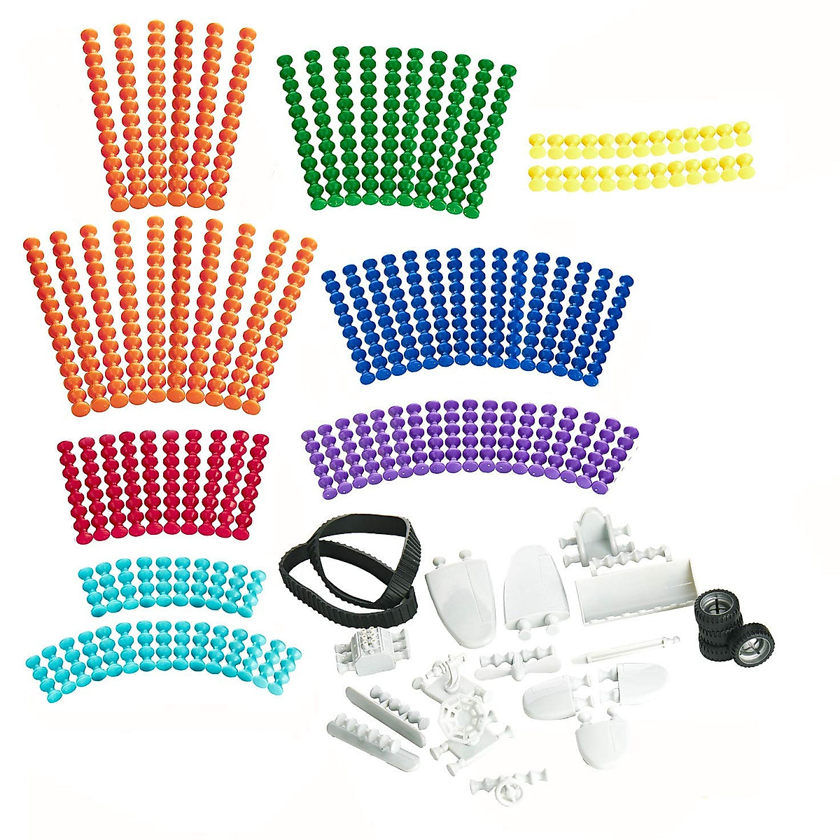 POPULAR PLAYTHINGS Playstix Master Set Construction Toy Building Blocks 141 Piece Kit