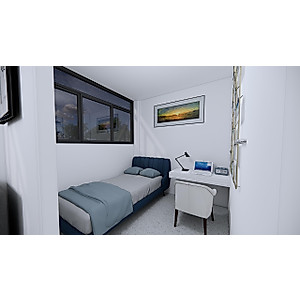 Barn Homes Prefabricated House with Bathroom and Kitchen, 20ft, Guest House, Tiny House, Mobile House, Modular Homes, Container Homes, Cabin Prefab, Tiny House to Live in (20FT)