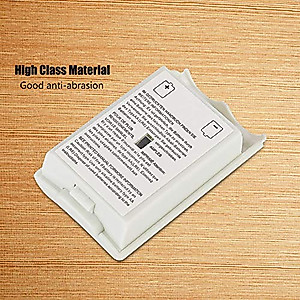 Shell Case Cover Kit, Battery Cover Replacement 5 PCS Easy to Install for Game Console Controller(White)