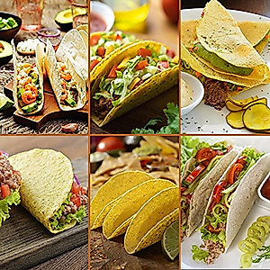 Sophico Stainless Steel Taco Shell Stands, Make Crispy Flat-Bottom Tacos Shells Mold for Toaster, Baking, Fryer or Air Frying, Upgrade Your Tacos (Tacos Shells Mold)