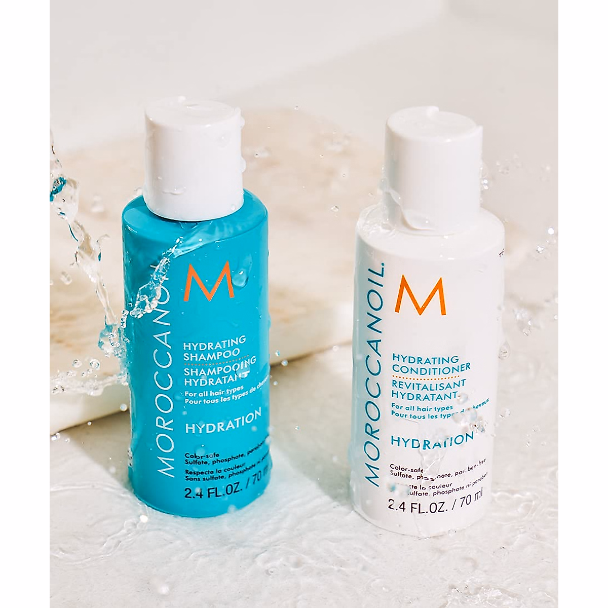 Moroccanoil Hydrating Shampoo and Conditioner Bundle, 2.4 Fl. Oz.