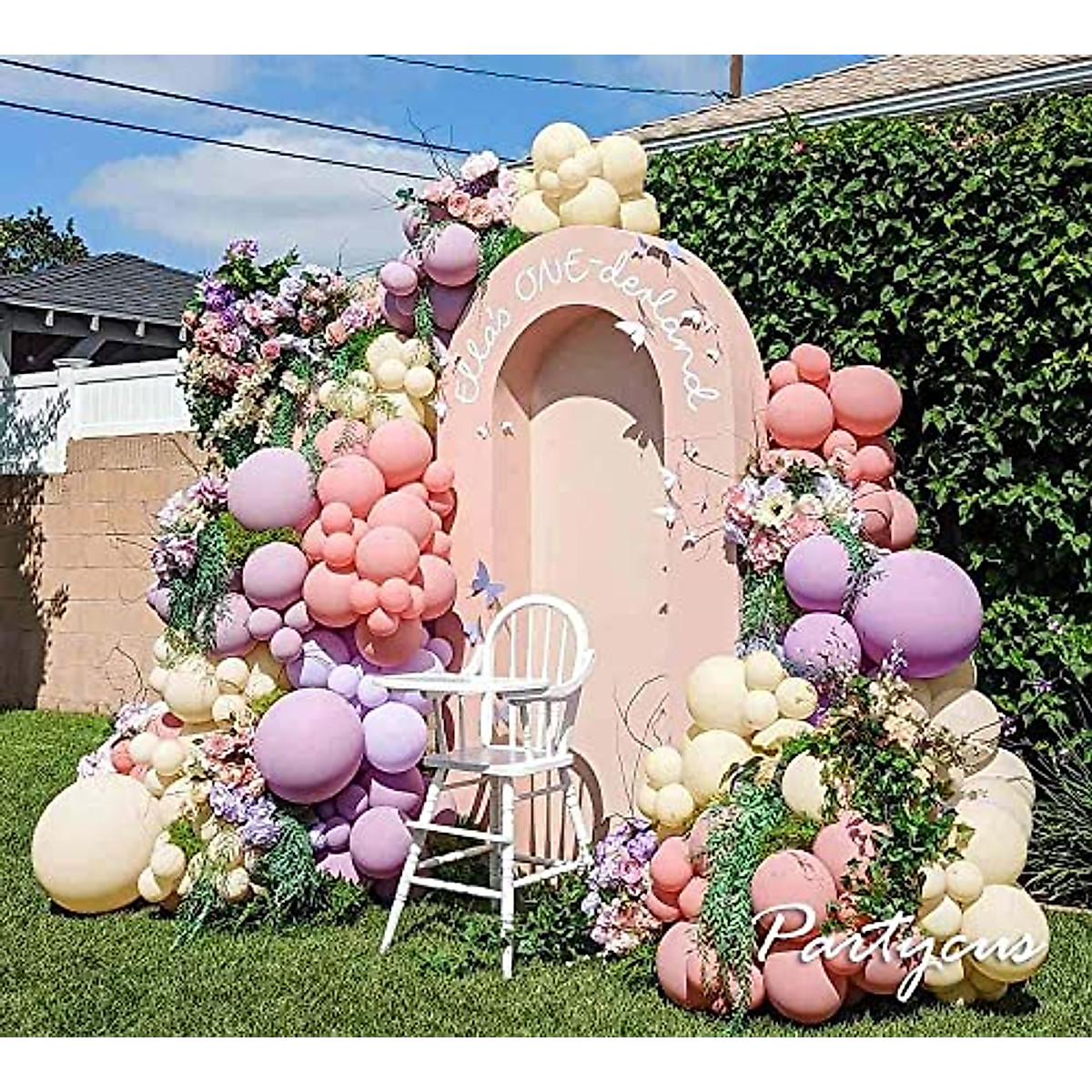 Ivory Balloon Garland - Double Stuffed Cream Beige Balloons Different Sizes 18/12/5 in Pastel Nude White Sand Balloon Arch Kit for Baby Shower Bridal Wedding Birthday Party Decoration