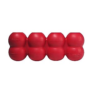KONG Goodie Ribbon - Stuffable Natural Rubber Dog Toy - with Four Fillable Goodie Grippers for Enrichment Play - Bone-Shaped Chew Toy - for Large Dogs