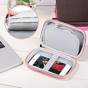 ULAK MP3 MP4 Player Case Bag Compatible with iPod Touch 7th/6th/5th Generation/Soulcker/Sandisk MP3 Player/G.G.Martinsen/Sony NW-A45 Fit for Earphones, USB Cable, Memory Cards, Glitter