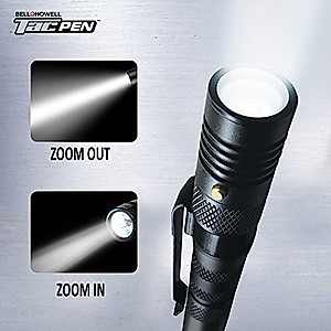 Bell+Howell Tac Pen Multitool - Aluminum – Outdoor and Indoor Tactical Gear – Glass Breaker +LED Flashlight +Screwdriver + Bottle Opener – As Seen On TV