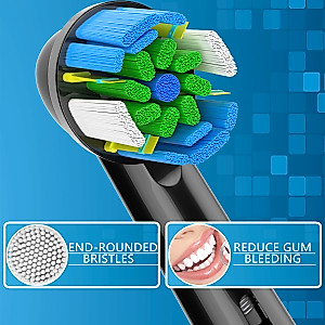 Qitizu Replacement Heads Compatible with Oral B Braun, 16 Pcs (Beige, 16 Count (Pack of 1))