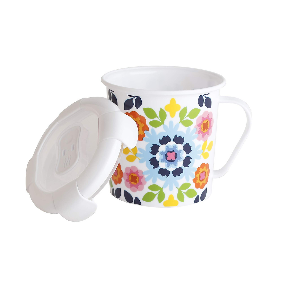 French Bull 23 oz Soup Mug With Handle and Vented Lid Food Storage-Cool Grip Leak Proof Dishwasher and Microwave Safe Lunch Travel Airtight, Sus