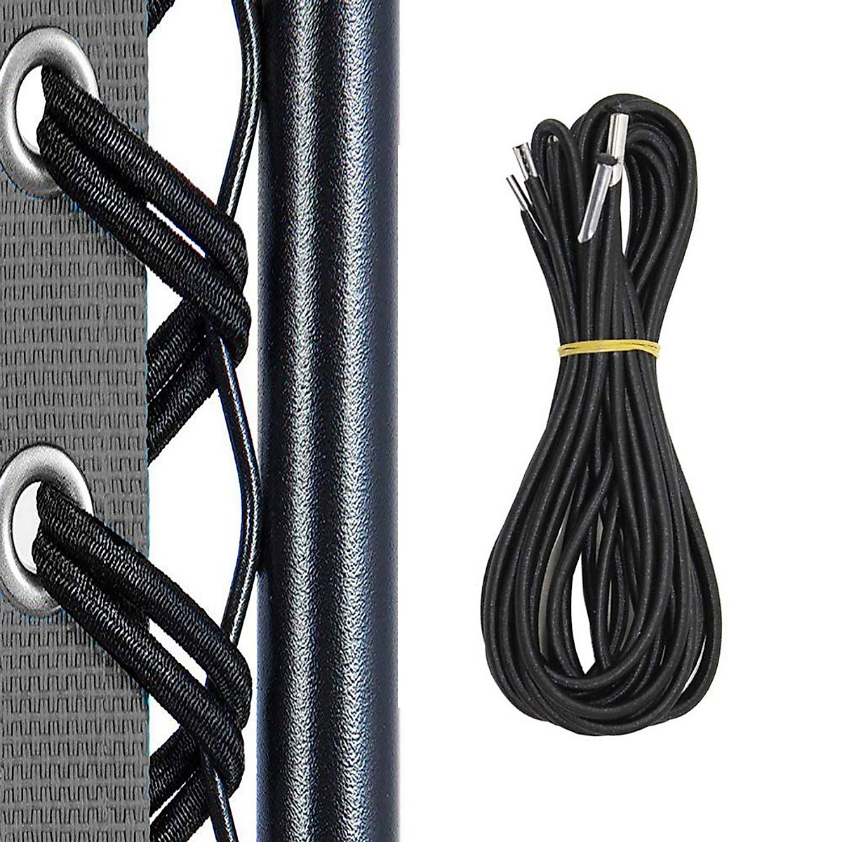 4 Pcs Replacement Cord for Zero Gravity Chair, Universal Recliner Elastic Laces/Chair Accessories Repair Tool Kit for Lounge Chair, Bungee Chair - 2.2m & 1.4m (7.2ft & 4.6 ft)