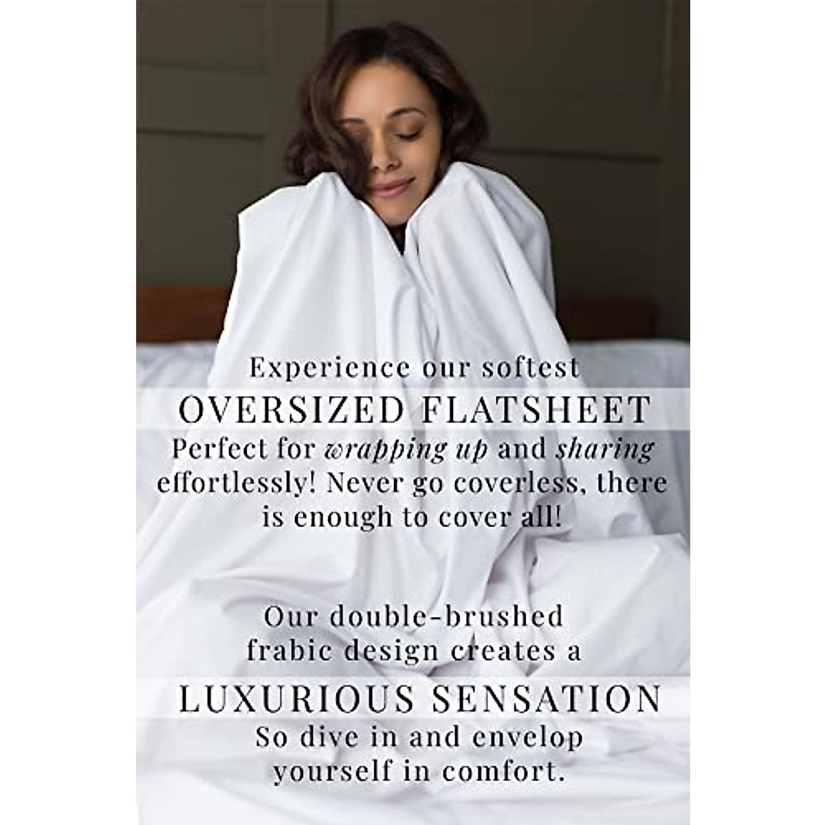 Southshore Fine Linens® - Oversized Flat Sheets Extra Large - 132 Inches x 110 Inches (Bright White)