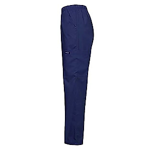 Dagacci Scrubs Medical Uniform Women and Men Unisex Scrubs Pants Medical Scrubs Pants Medium Navy