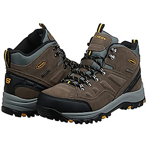 Skechers Men's Relment Pelmo Chukka Boot,Khaki,8.5 M US