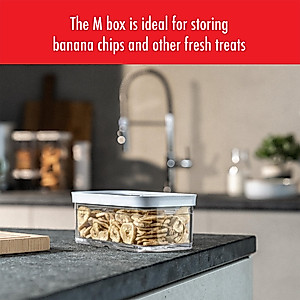 ZWILLING Fresh & Save CUBE Storage Organizer, 5-Piece Medium Set, Pantry Organizers and Storage, Plastic, BPA-Free Airtight Dry Food Storage Container for Storing Almonds, Banana Chips, Nuts and more