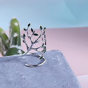 Helen de Lete Innovative The Tree Of Life Sterling Silver Open Ring
