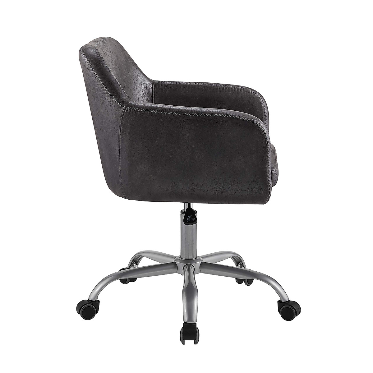 Linon Charcoal Upholstered Adjustable Brooklyn Office Chair