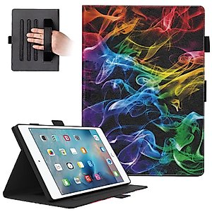 Dteck Case for iPad Mini (5th/4th Generation), iPad Mini 3/2/1 Case 7.9" - Flip Leather Protective Case with [Auto Sleep Wake/Adjustable Viewing-Stand Angle] Shockproof Cute Cover (Colorful Smoke)