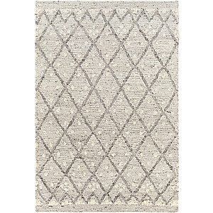 Hauteloom Aliaga Wool Living Room, Bedroom Area Rug - Global - Gray, Beige, Brown - 8' x 10'
